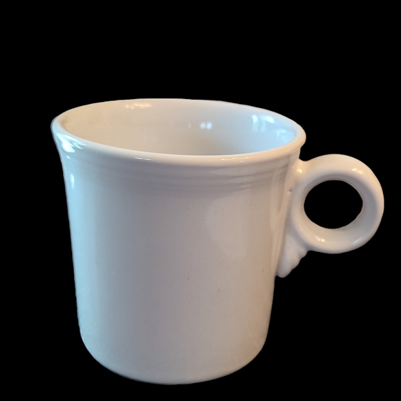 Fiesta | Dining | Vintage Fiesta White Ring Handle Mug Coffee Cup ...